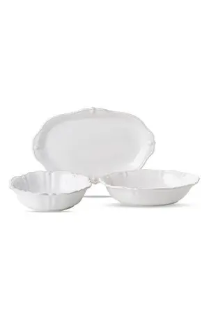 JULISKA Berry & Thread 3-piece Serving Set - Whitewash