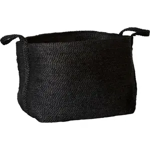 WILL & ATLAS Jute Basket - Charcoal