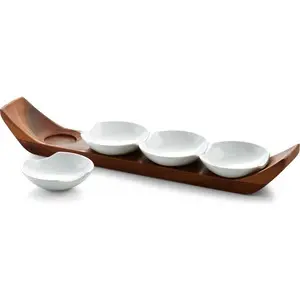 NAMBE Quatro Snack & Serve Tray - White