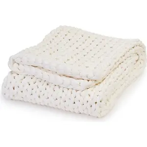 BEARABY Weighted Knit Blanket - Cloud White