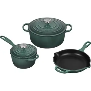 LE CREUSET 5-piece Signature Enameled Cast Iron Cookware Set - Artichaut