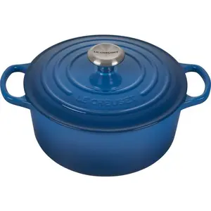 LE CREUSET Signature 4.5-quart Round Enamel Cast Iron Dutch Oven - Marseille