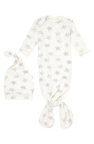 ADEN + ANAIS Snuggle Knit Gown & Hat Set