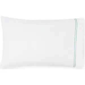 SFERRA Grande Hotel Pillowcase - White/aqua