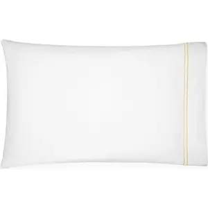 SFERRA Grande Hotel Pillowcase - White/banana