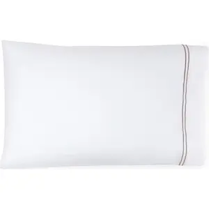 SFERRA Grande Hotel Pillowcase - White/grey