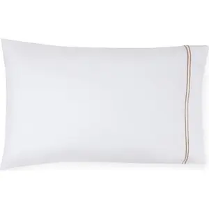 SFERRA Grande Hotel Pillowcase - White/taupe