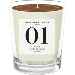 BON PARFUMEUR Candle 01 Basil, Fig Leaves & Mint Scented Candle - No Color