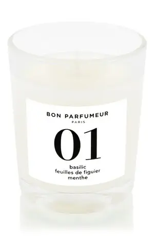 BON PARFUMEUR Candle 01 Basil, Fig Leaves & Mint Scented Candle