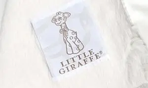 LITTLE GIRAFFE Luxe Faux Fur Blankie - Cream