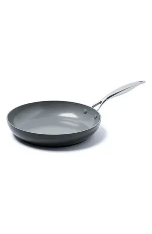 GREENPAN Valencia 12-inch Anodized Aluminum Ceramic Nonstick Fry Pan - Grey