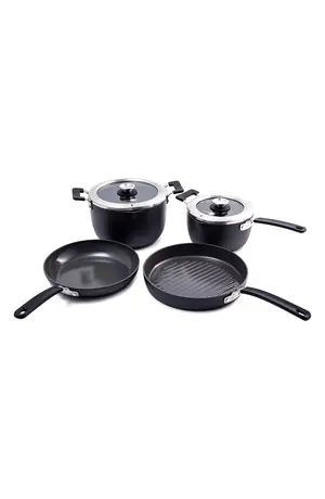 GREENPAN Levels 6-piece Hard Anodized Stackable Ceramic Nonstick Cookware Set