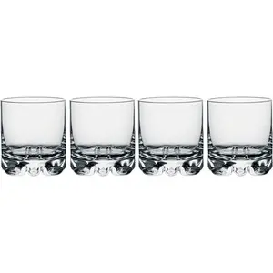 ORREFORS Erik Set Of 4 Double Old Fashioned Glasses - Clear