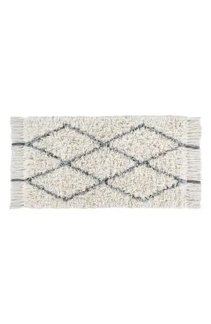 LORENA CANALS Berber Washable Wool Rug Natural Charcoal