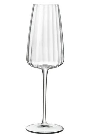 LUIGI BORMIOLI Optica Set Of 4 Sparkling Wine Flutes - Clear
