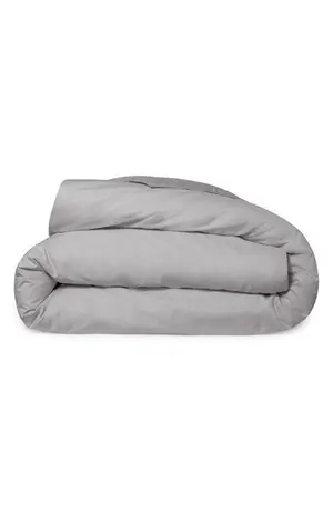 CASPER Organic Cotton Percale Duvet Cover - Gray