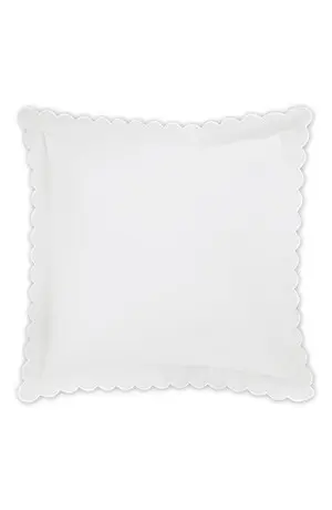 MATOUK Diamond Piqué Sham - White