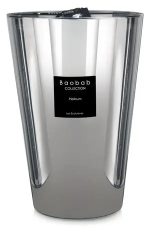 BAOBAB COLLECTION Les Exclusives Platinum Silver Candle - Shiny Silver