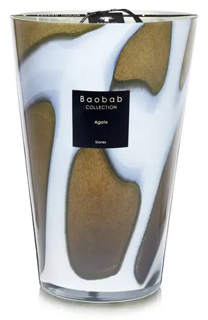 BAOBAB COLLECTION Stones Agate Multi Candle - Multi- Extra Large