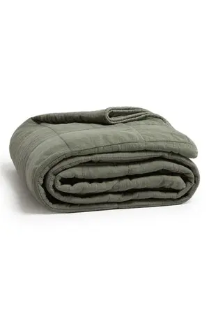 POM POM AT HOME Antwerp Cotton Coverlet - Moss