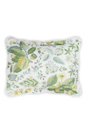 MATOUK Pomegranate Quilted Boudoir Pillow Citrus