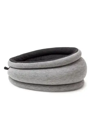 OSTRICHPILLOW Light Reversible Travel Pillow - Midnight Grey