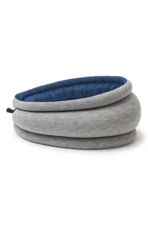 OSTRICHPILLOW Light Reversible Travel Pillow - Sleepy Blue