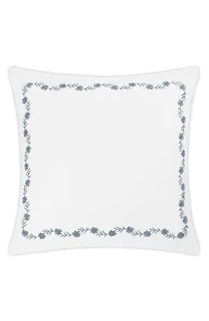 MATOUK Daphne Floral Embroidered Sham - Hazy Blue
