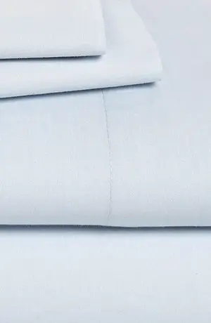Nordstrom At Home Percale Sheet Set - Blue Air