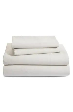 Nordstrom At Home Percale Sheet Set Grey Lunar