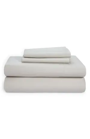 Nordstrom At Home Percale Sheet Set Grey Vapor
