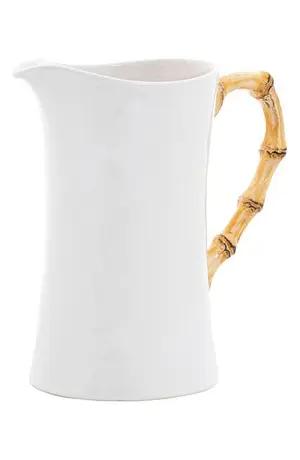 JULISKA Ceramic Large Pitcher - Bamboo Natural