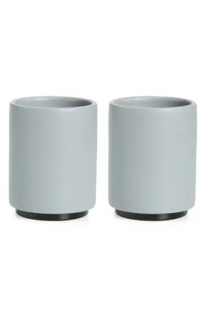 FELLOW Monty Set Of 2 Milk Latte Art Cups - Matte Grey