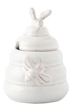 JULISKA Clever Creatures Honey/jam Pot With Lid - Whitewash