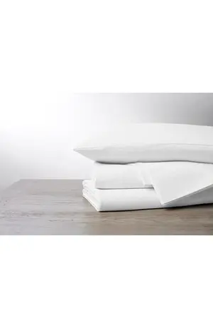 COYUCHI Cloud Brushed Organic Cotton Flannel Duvet Cover Alpine White