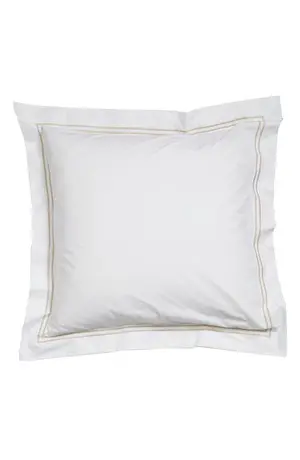 SFERRA Grande Hotel Euro Sham White/taupe
