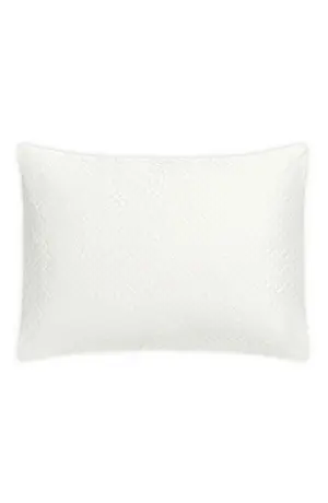 MATOUK Basket Weave Cotton Sateen Boudoir Sham - Bone
