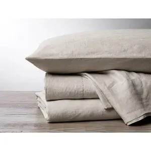 COYUCHI Set Of 2 Organic Linen Pillowcases - Natural Chambray
