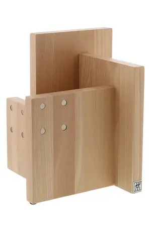 ZWILLING Italian Square Magnetic Beechwood Knife Block One-color