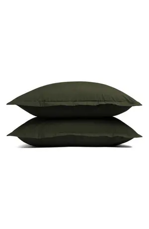PARACHUTE Set Of 2 Brushed Cotton Shams - Evergreen