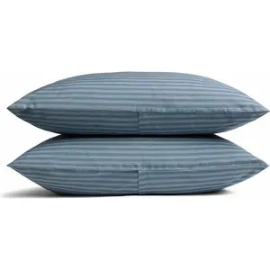 PARACHUTE Percale Pillowcases Dusk Stripe
