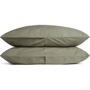 PARACHUTE Percale Pillowcases Moss