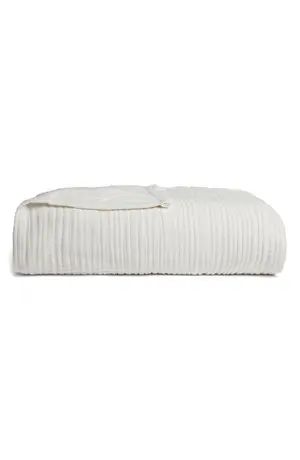 PARACHUTE Cloud Cotton & Linen Gauze Bed Blanket Cream