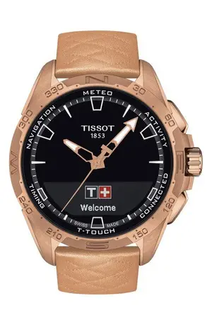 TISSOT T-touch Connect Solar Smart Strap Watch - Rose Gold