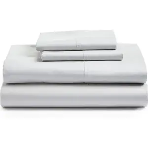 Nordstrom 400 Thread Count Organic Cotton Sateen Sheet Set - Grey Vapor
