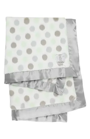 LITTLE GIRAFFE Luxe Dot Blanket Celadon