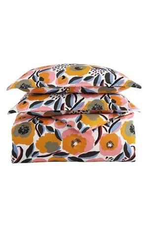 Marimekko Rosarium Comforter & Sham Set - Medium Pink