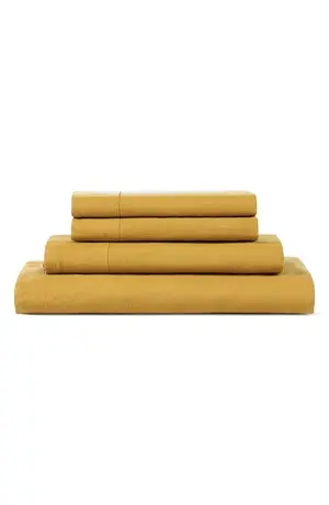 SIJO French Linen Sheet Set Turmeric