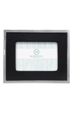 MARIPOSA Leather Picture Frame Black