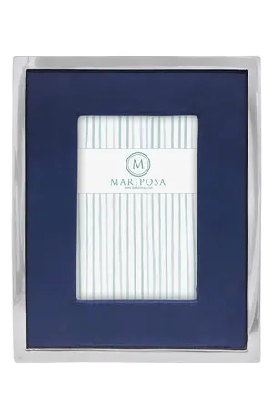 MARIPOSA Leather Picture Frame - Blue